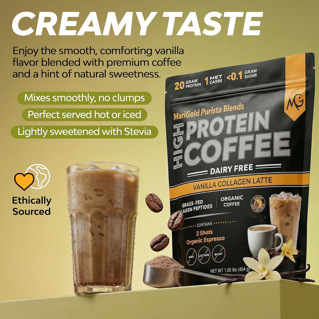 multi collagen powder coffee mix
