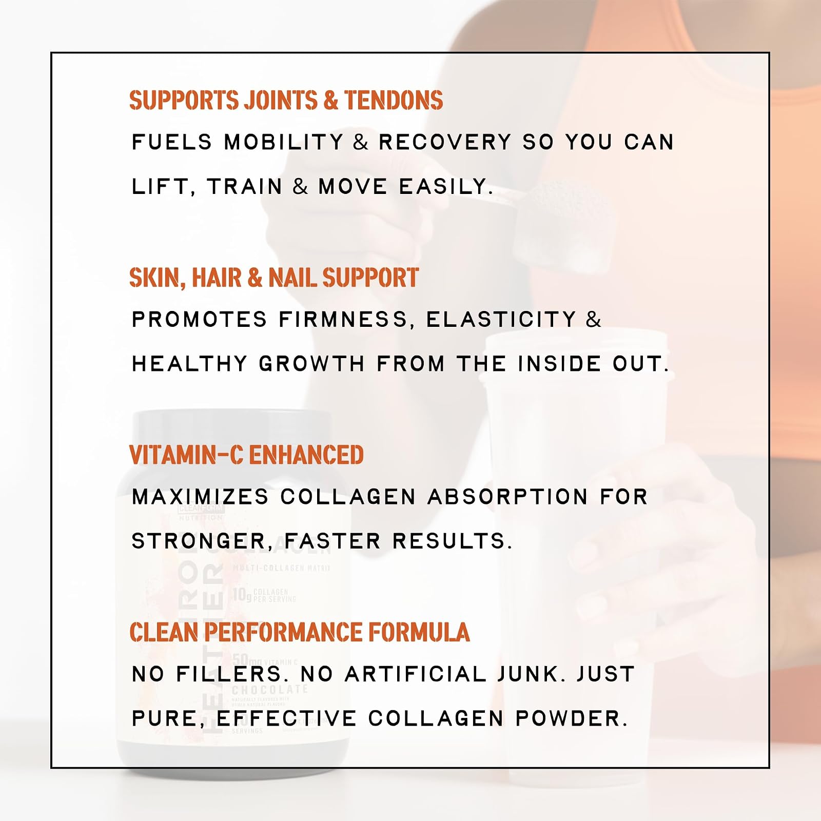 Multi-collagen powder for healthy skin