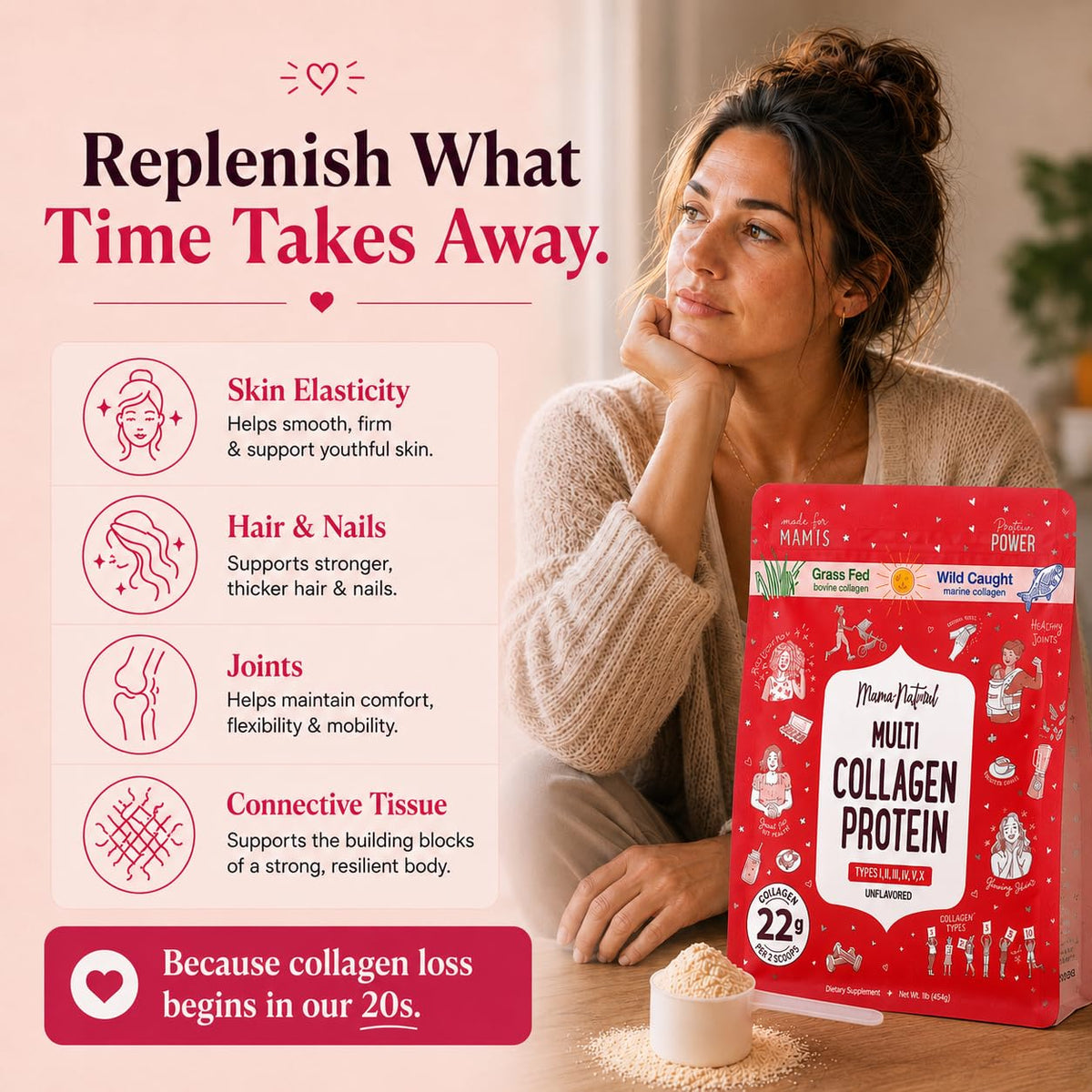multi collagen powder for joint support