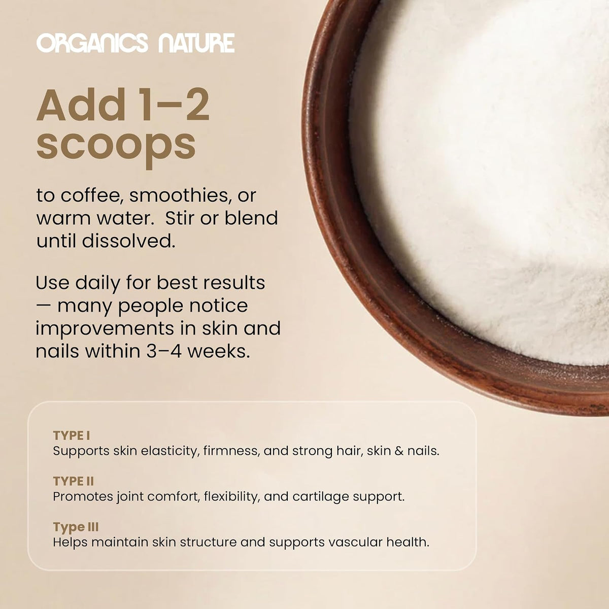 multi collagen powder for joint support