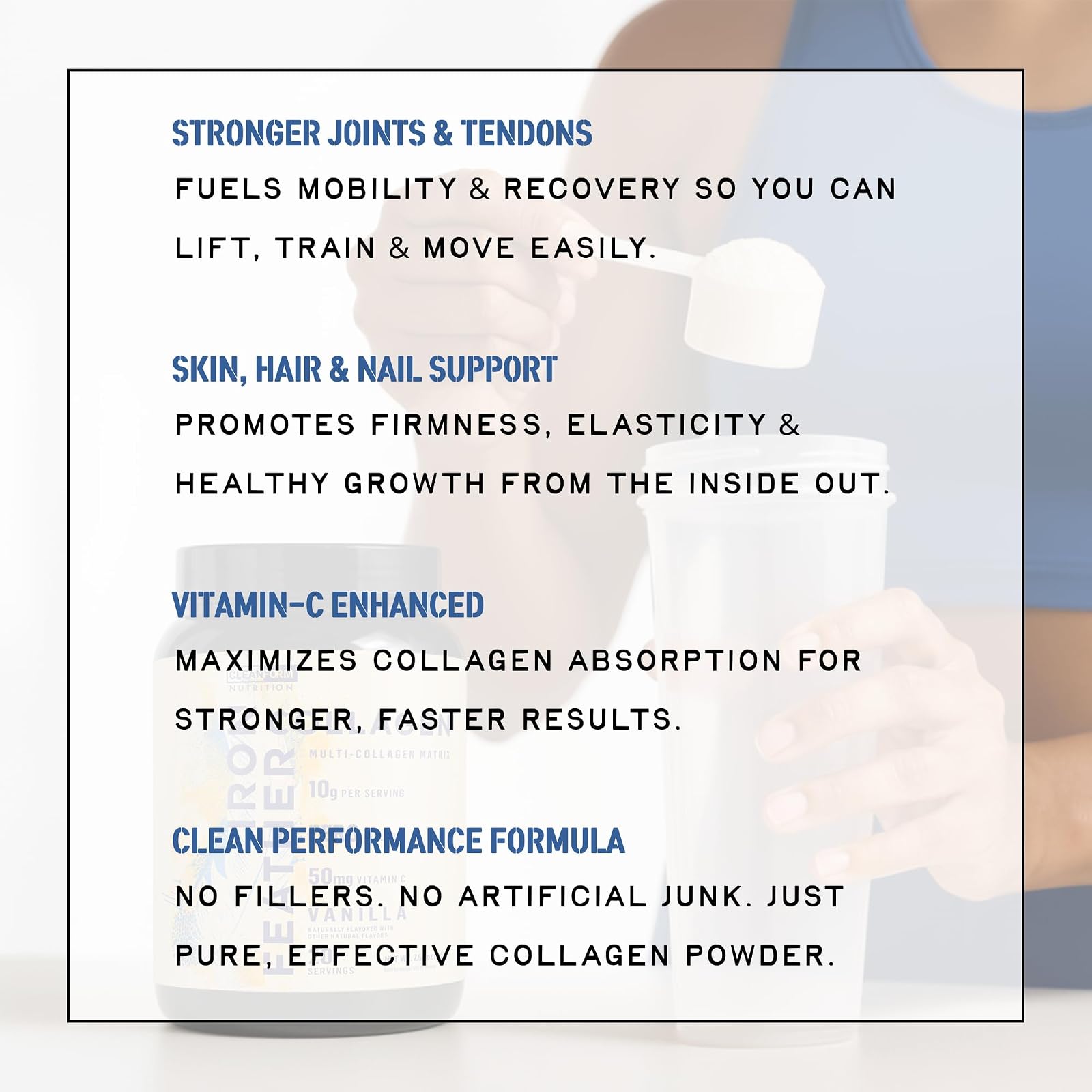 multi-collagen powder for joint support