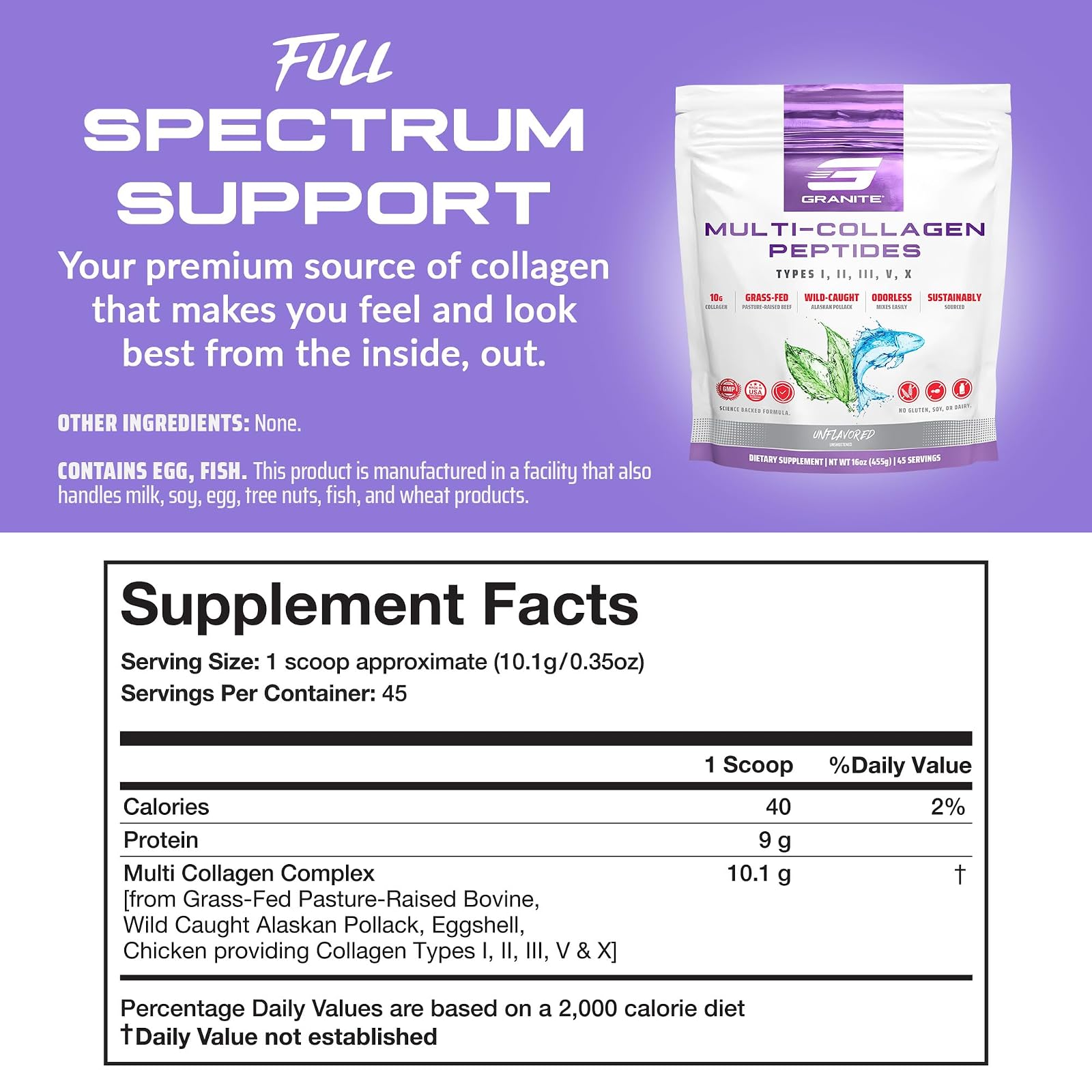 multi collagen powder for joint support