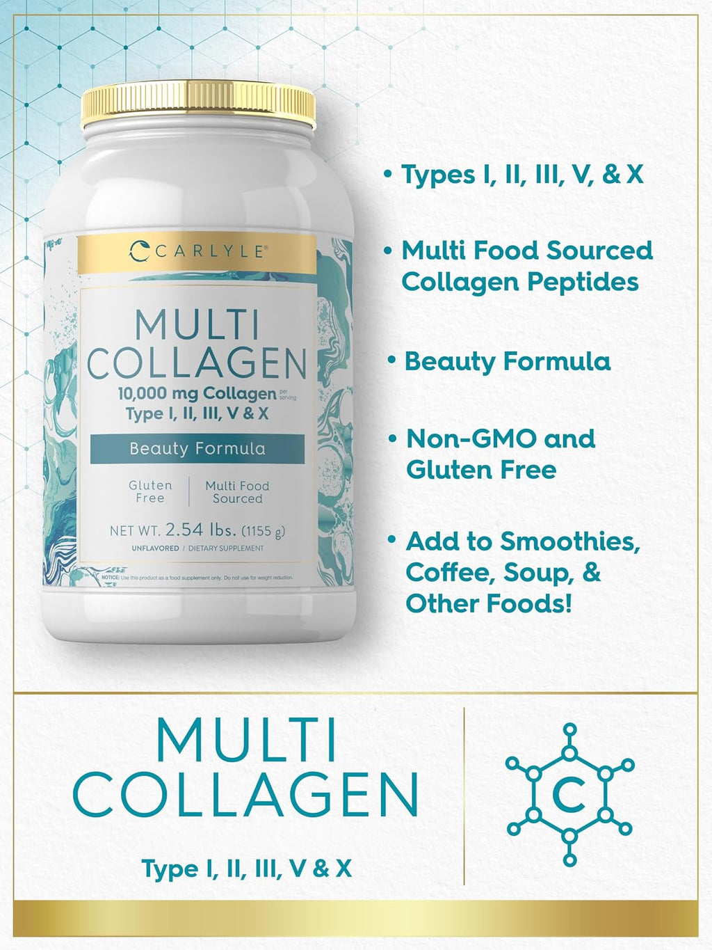 multi collagen powder for joint support