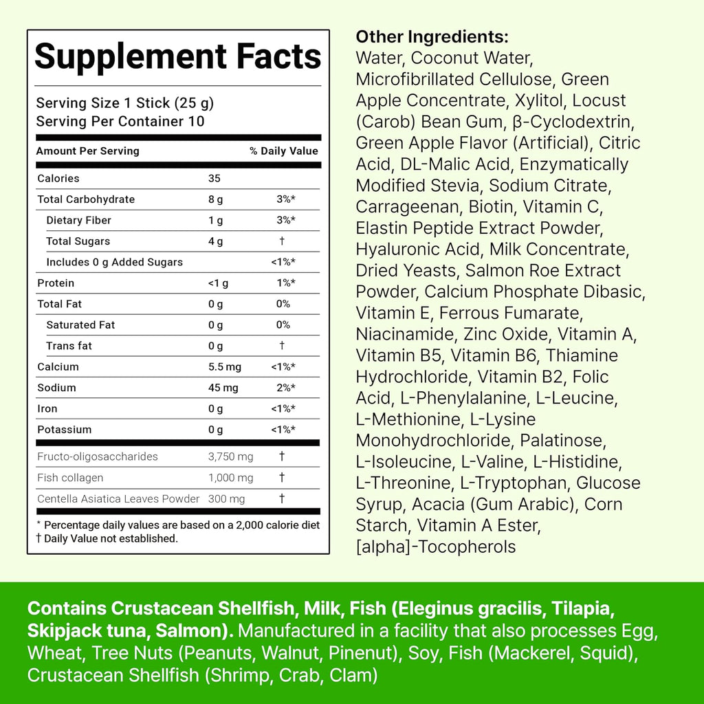 multi collagen powder with apple flavour