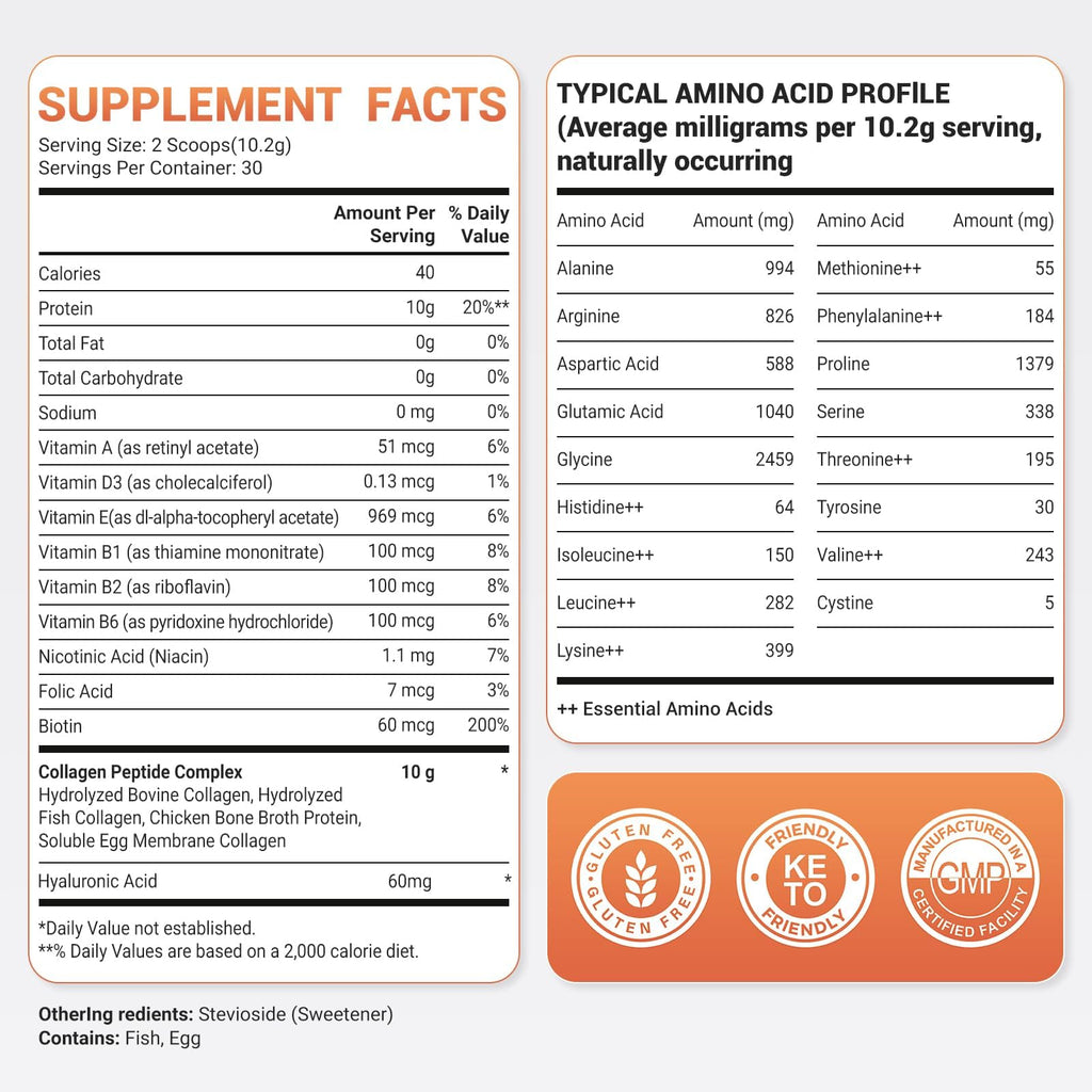 multi collagen powder with biotin