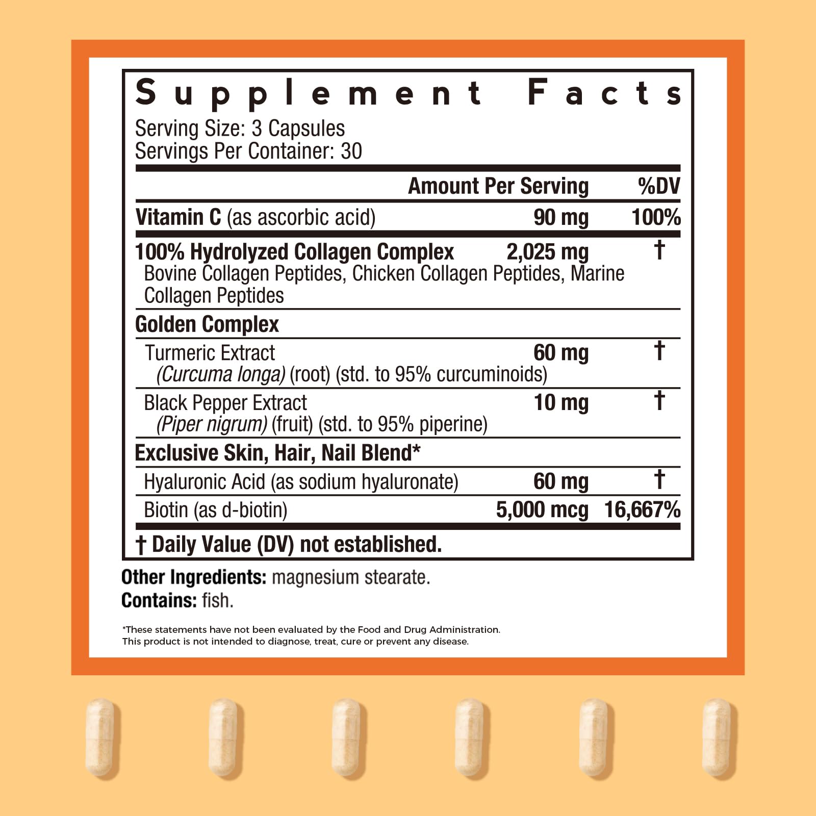 multi collagen powder with turmeric