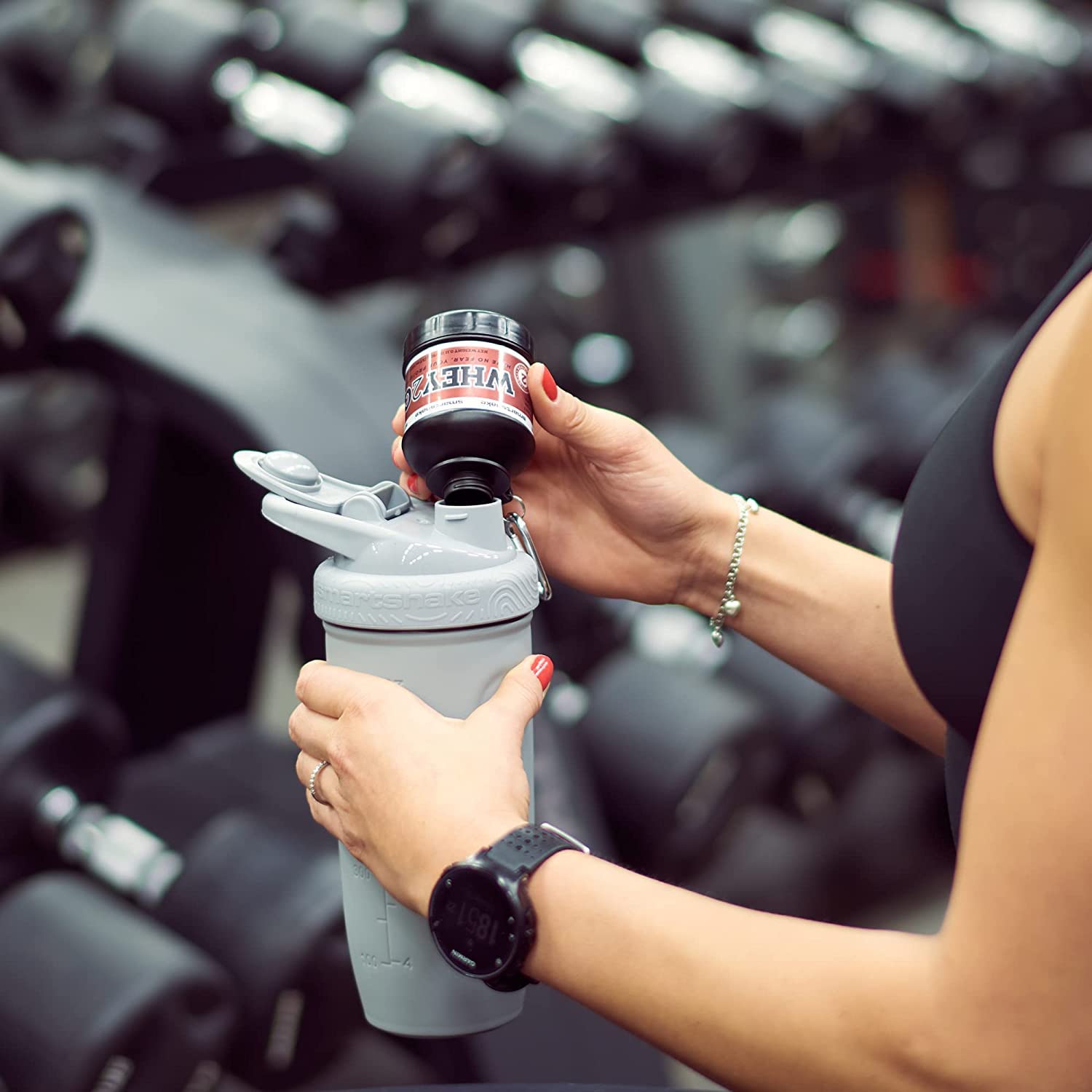 multi-compartment whey protein organizer