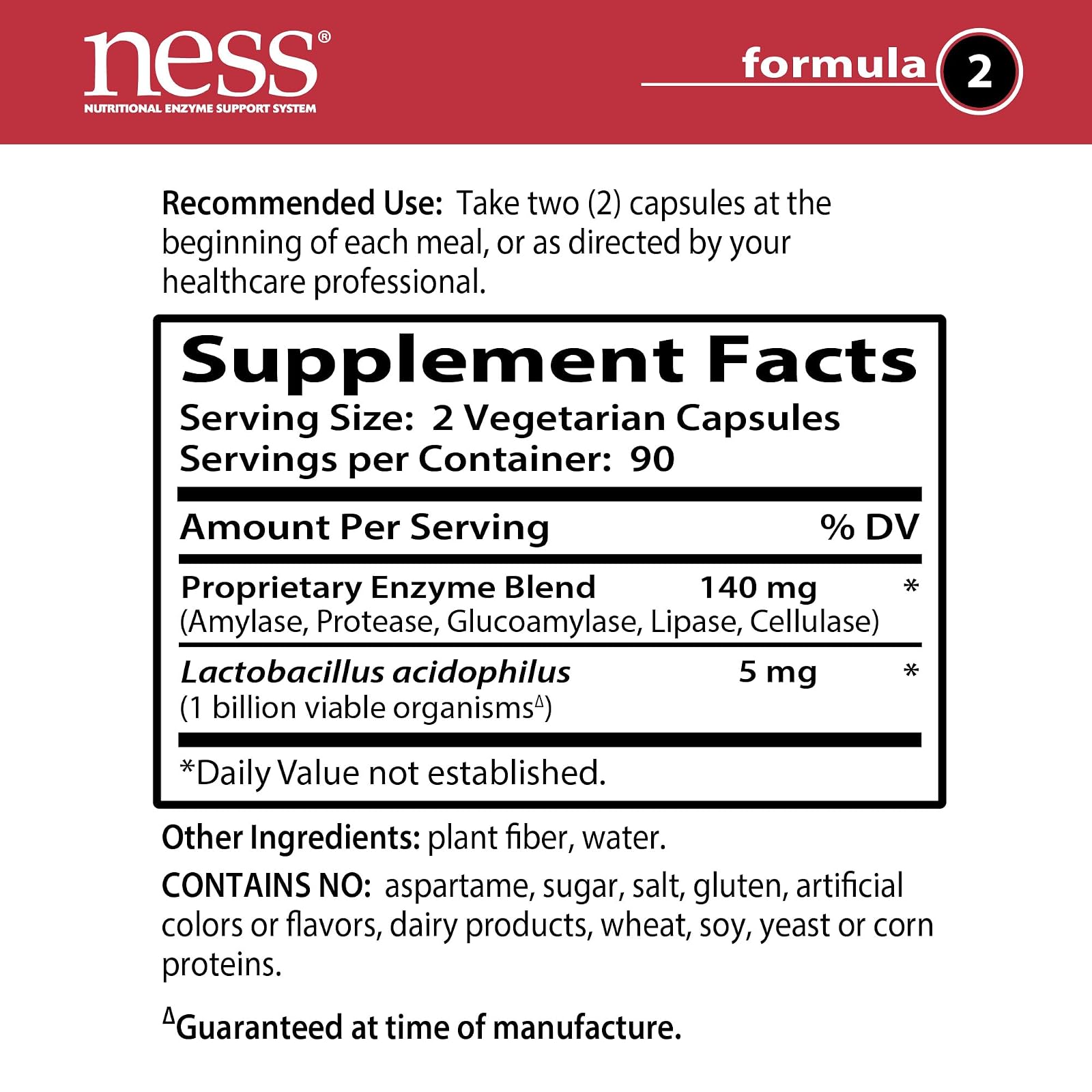 multi-enzyme digestive health capsules