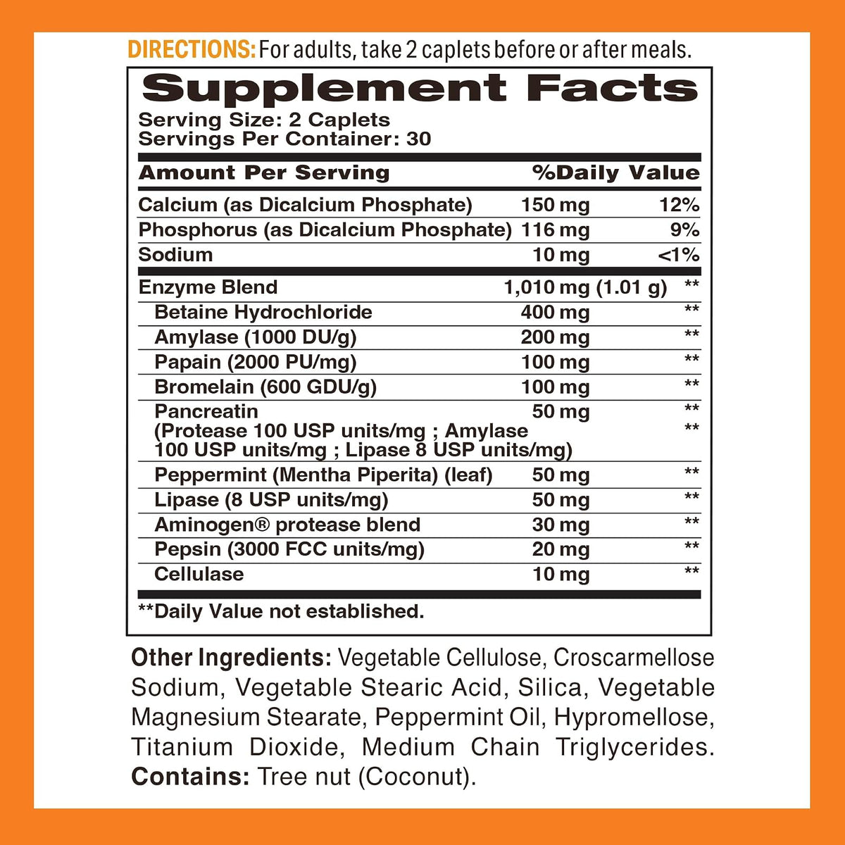 multi-enzyme formula for digestion