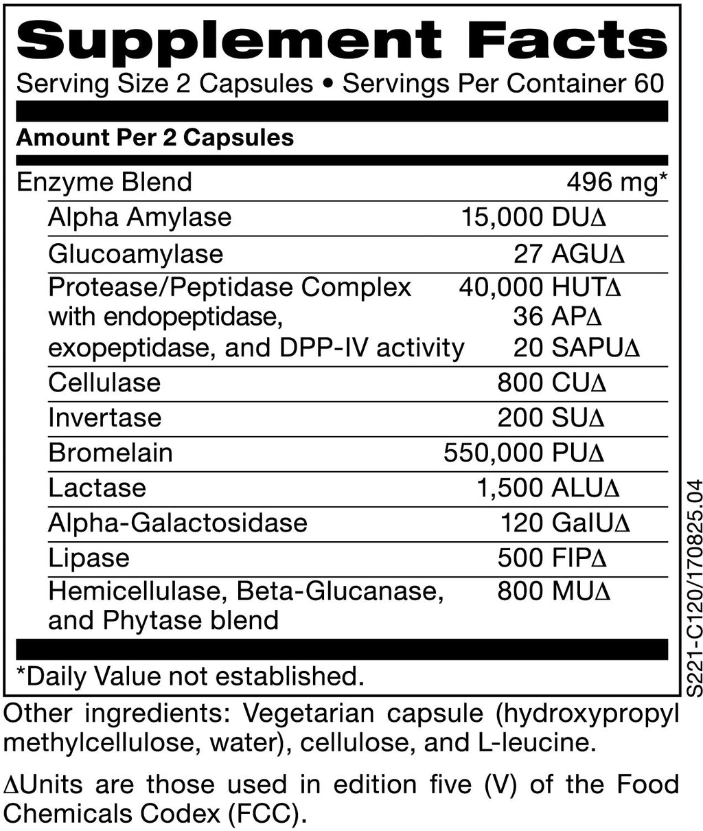 multi-enzymes blend for gut wellness