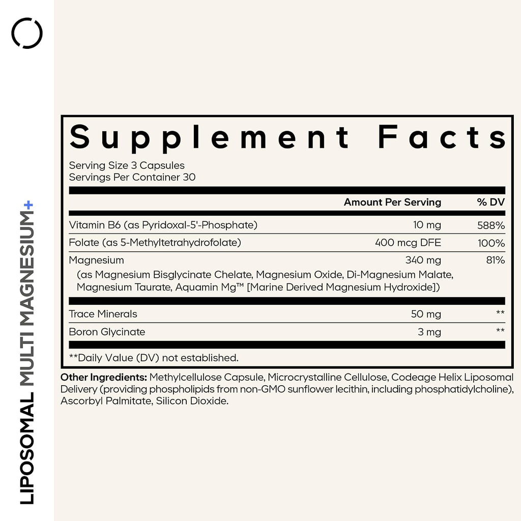Multi magnesium supplement for energy support