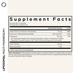 Multi magnesium supplement for energy support