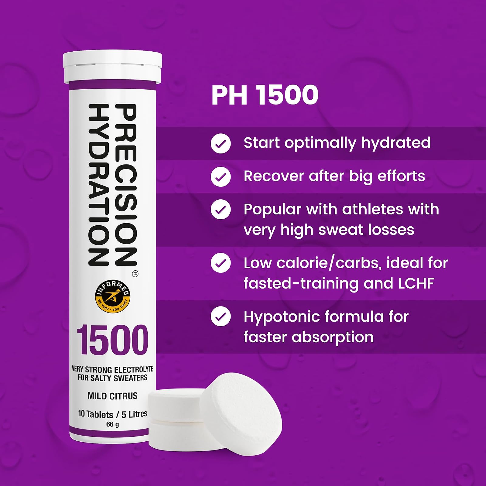 multi strength electrolyte tablets for athletes