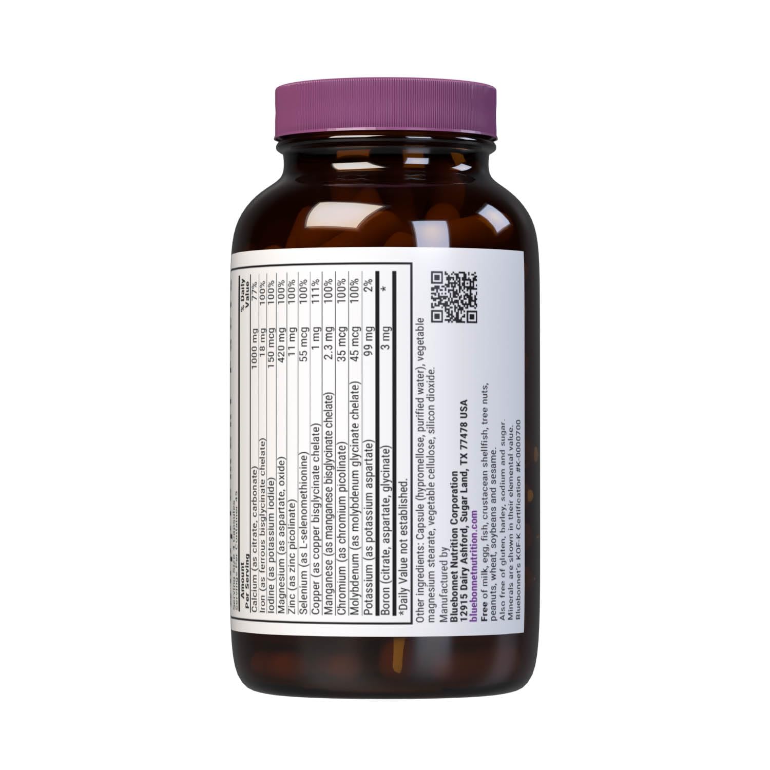 Multiminerals capsules for daily nutrition