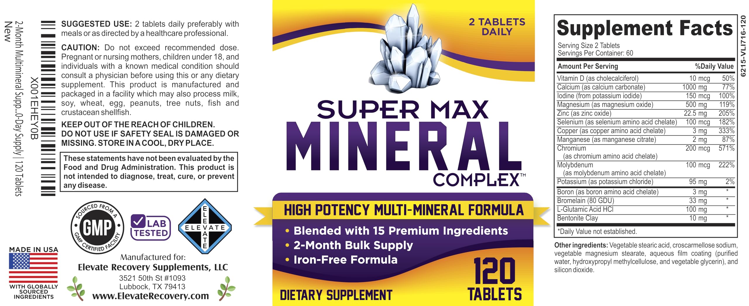 multiminerals for strong bones and teeth