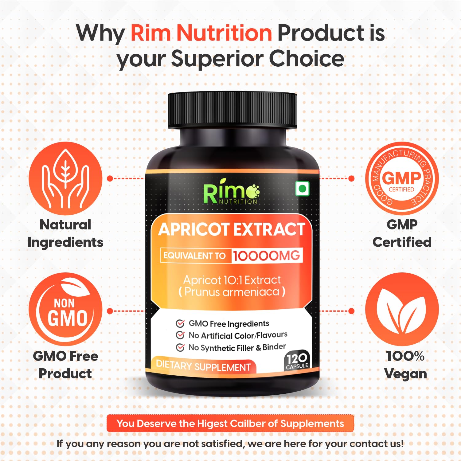 multivitamin blend in apricot capsules