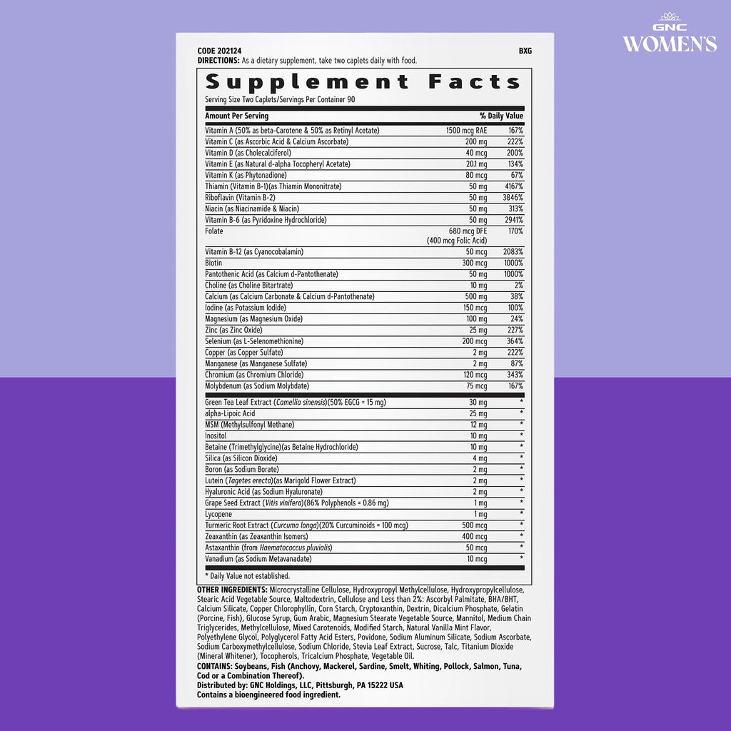 multivitamin caplets for women