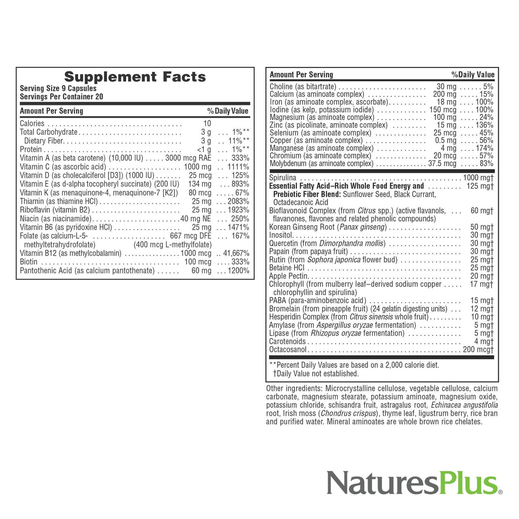 Multivitamin capsules for enhanced vitality