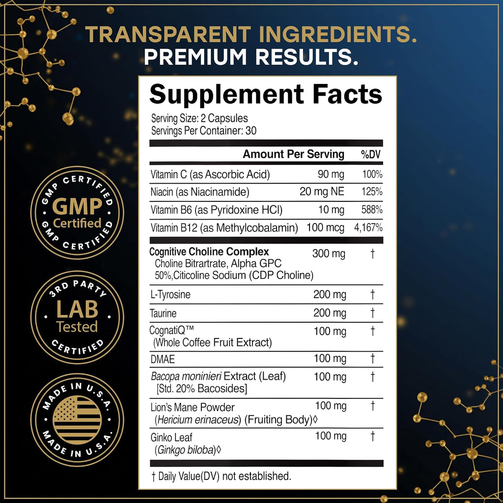 Multivitamin capsules for optimal brain function