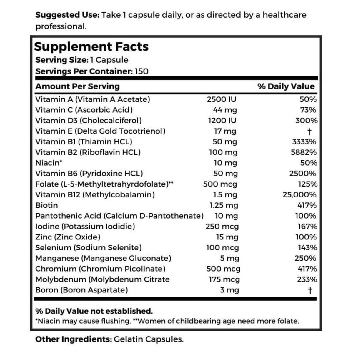 multivitamin capsules for overall health