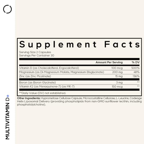 Multivitamin D with K2 for immune support
