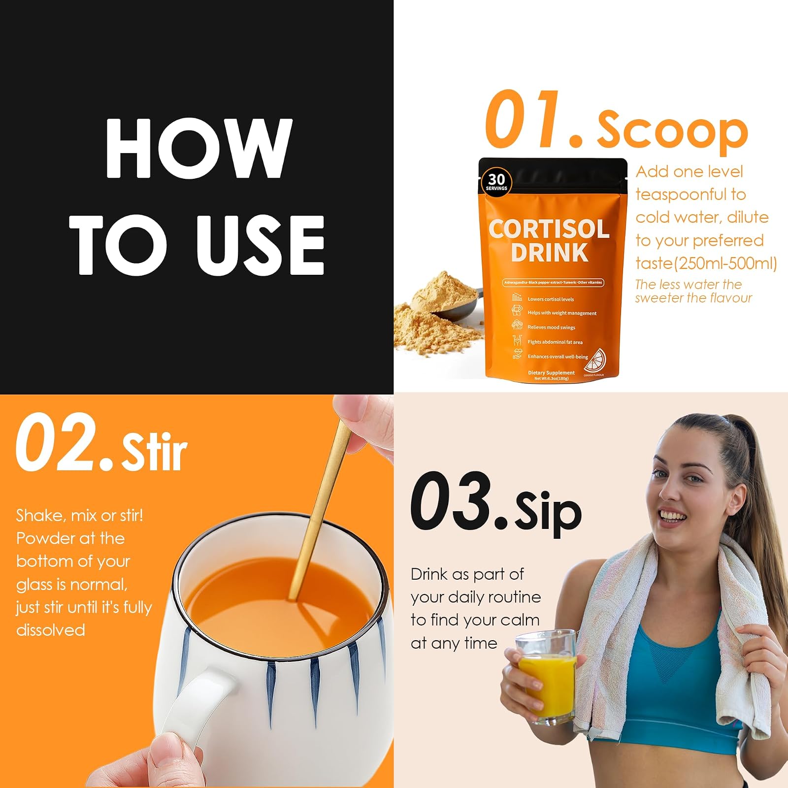Multivitamin drink for active lifestyles