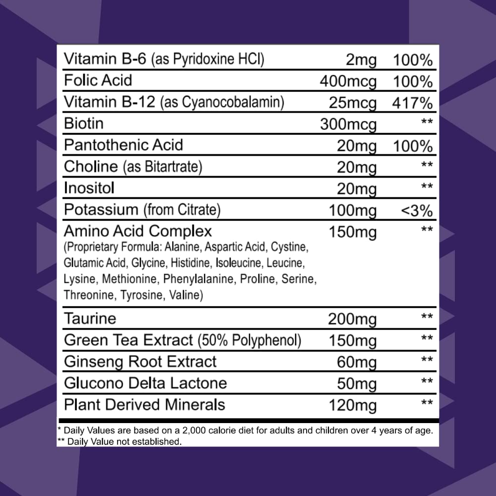 Multivitamin drink mix for active lifestyles