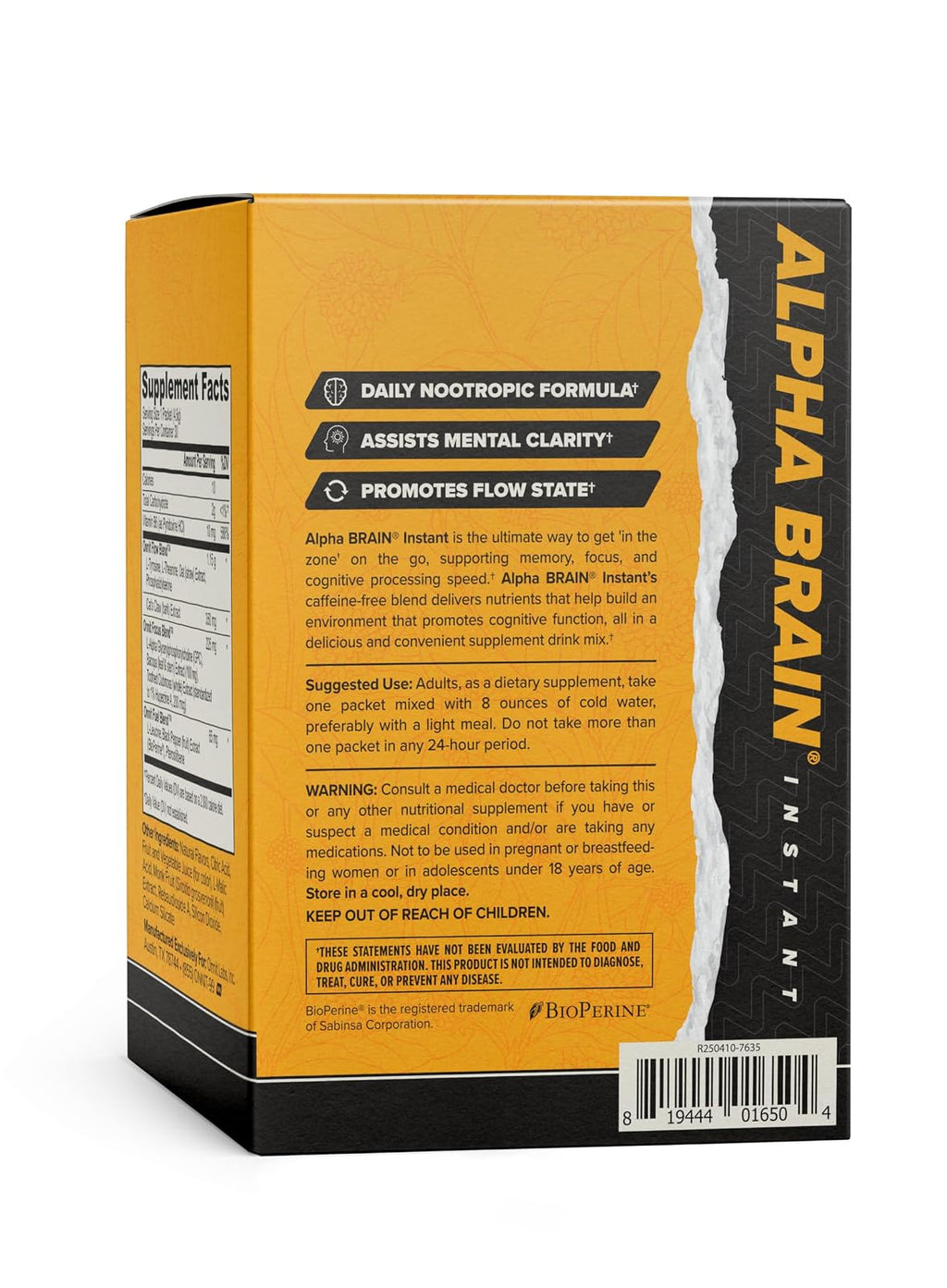 multivitamin drink mix for focus
