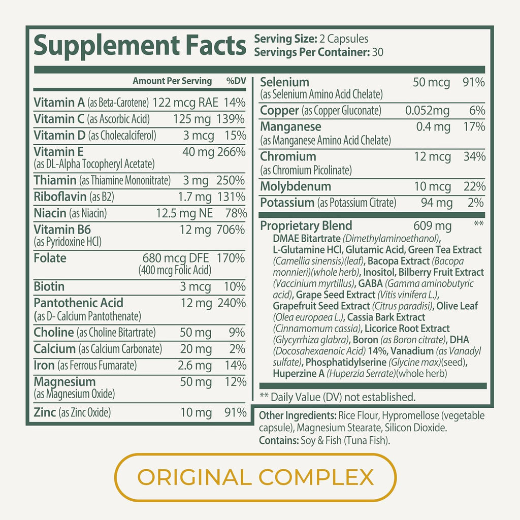 multivitamin for enhanced memory support