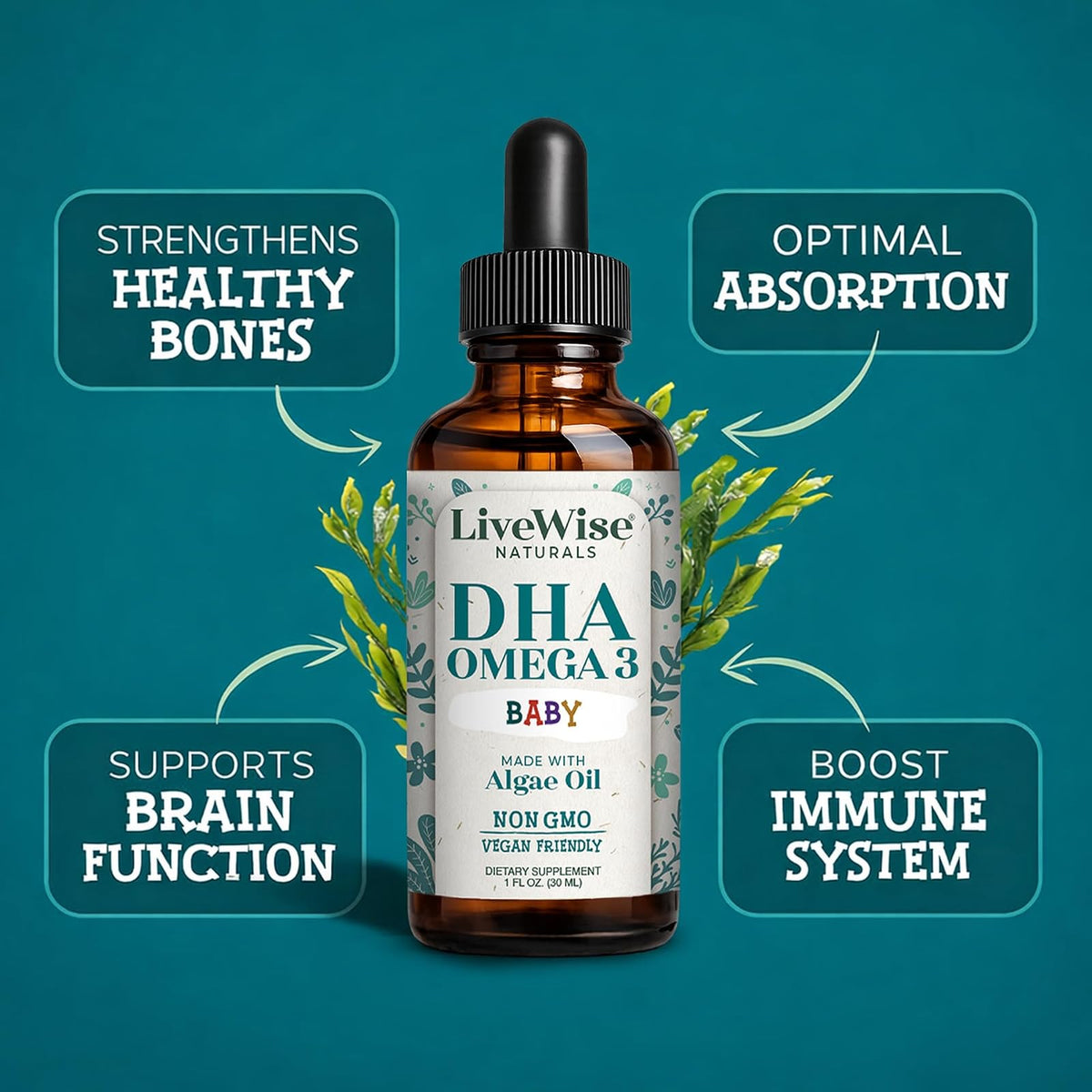 Multivitamin for kids with DHA