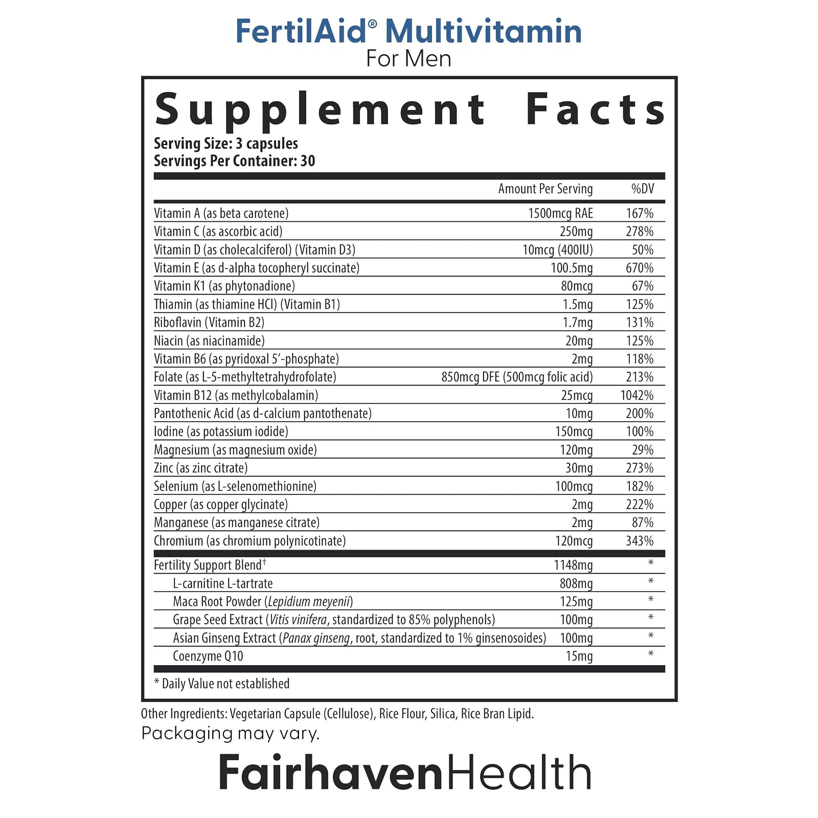 multivitamin for men by Fairhaven Health