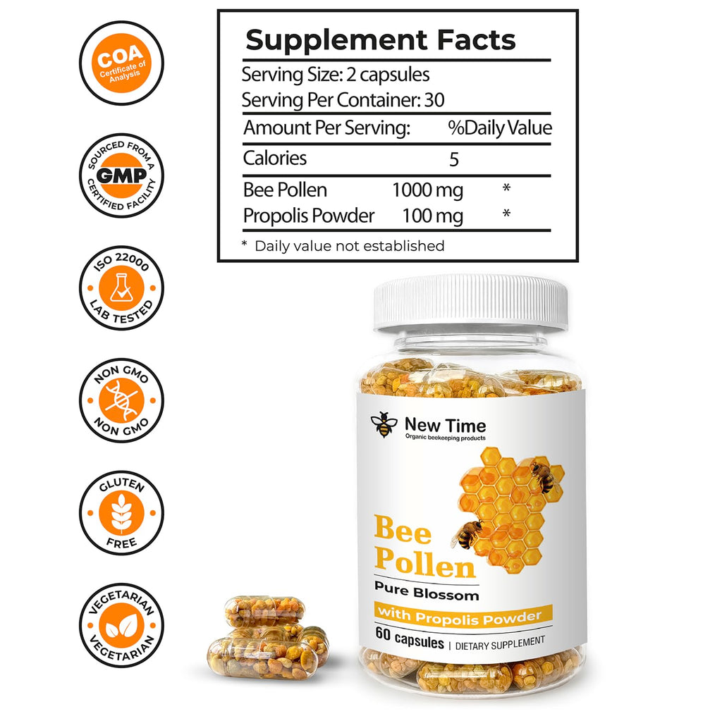 Multivitamin for men with bee pollen