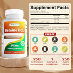 multivitamin for men with Betaine HCL