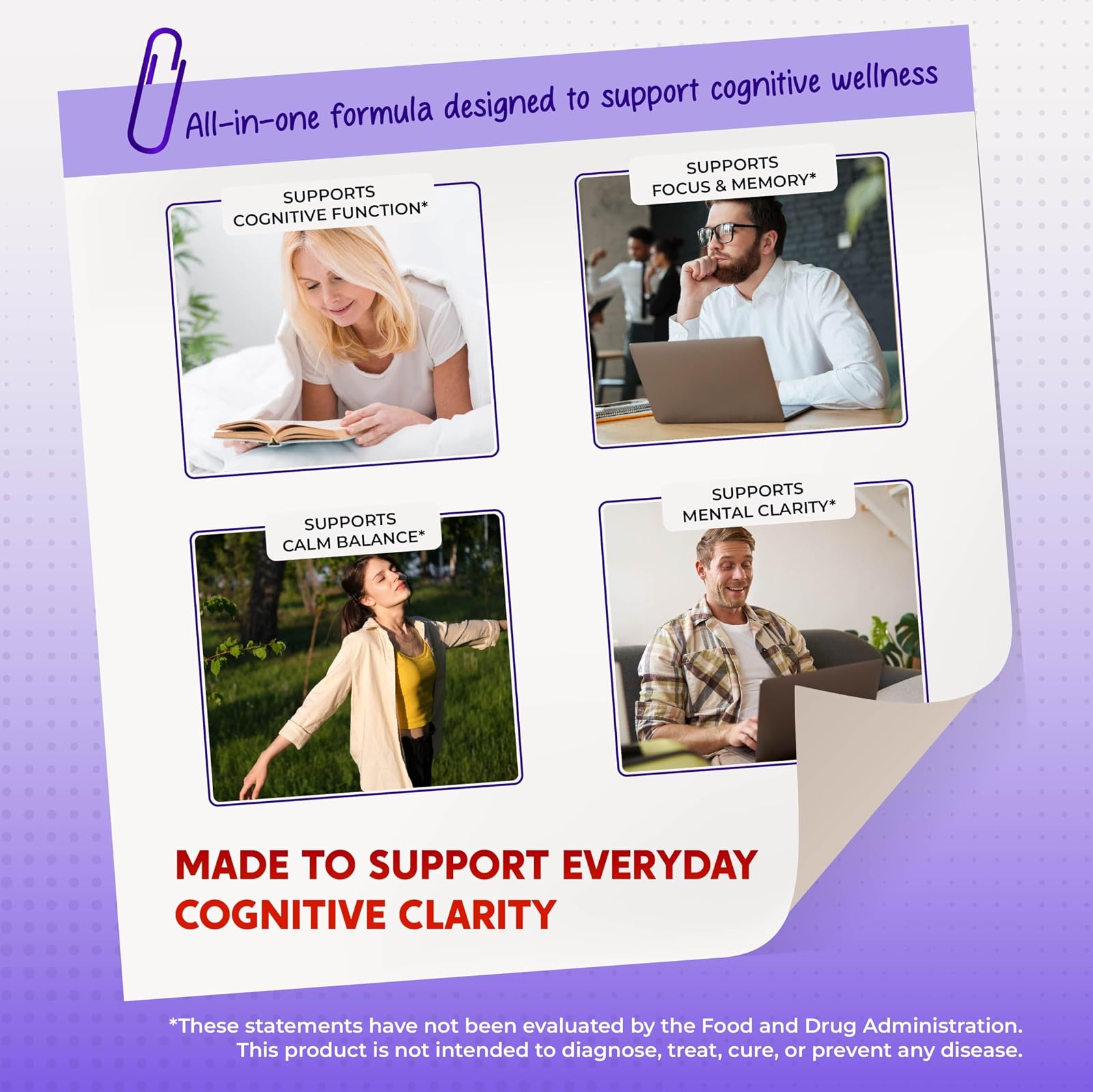 Multivitamin for men with Citicoline benefits