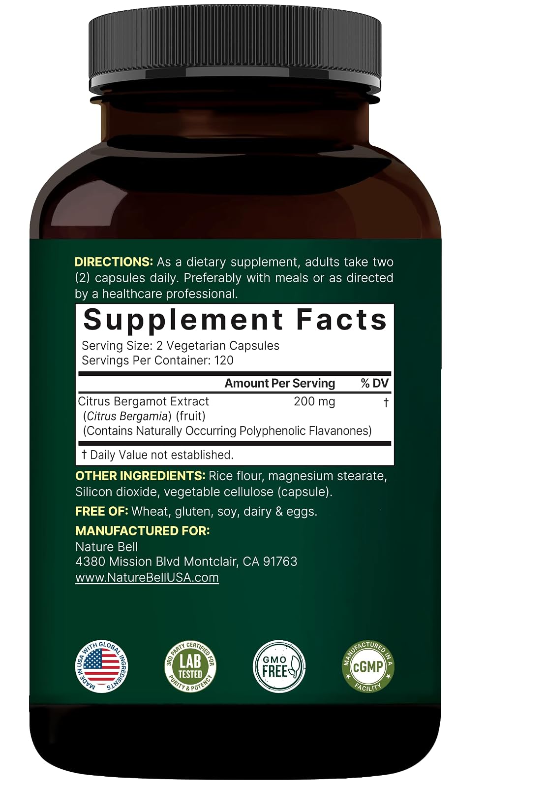 Multivitamin for men with Citrus Bergamot