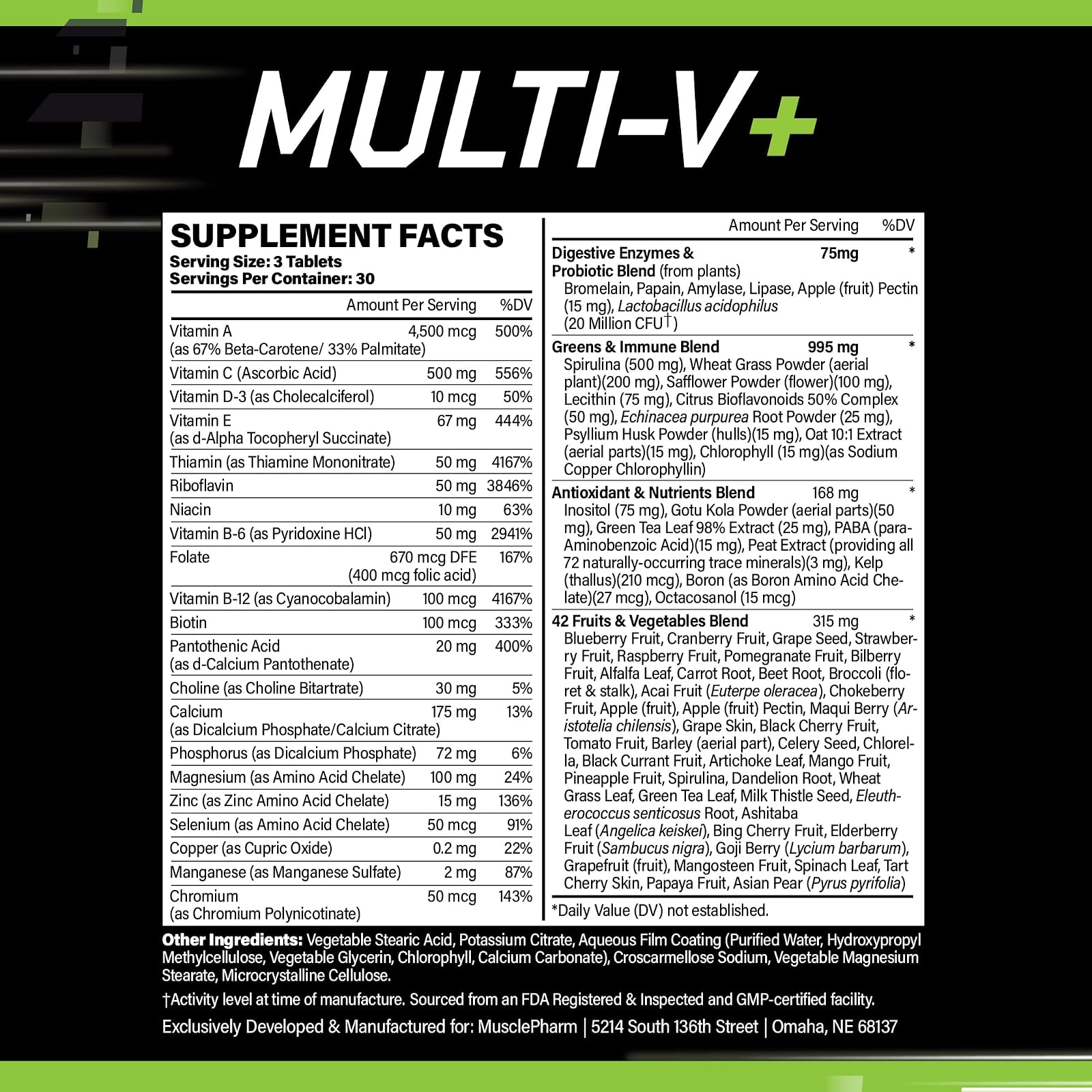 multivitamin for men with essential nutrients