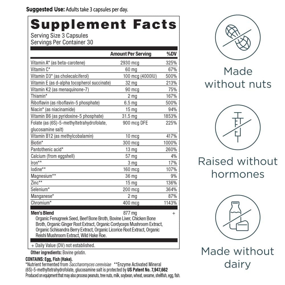 multivitamin for men with essential nutrients