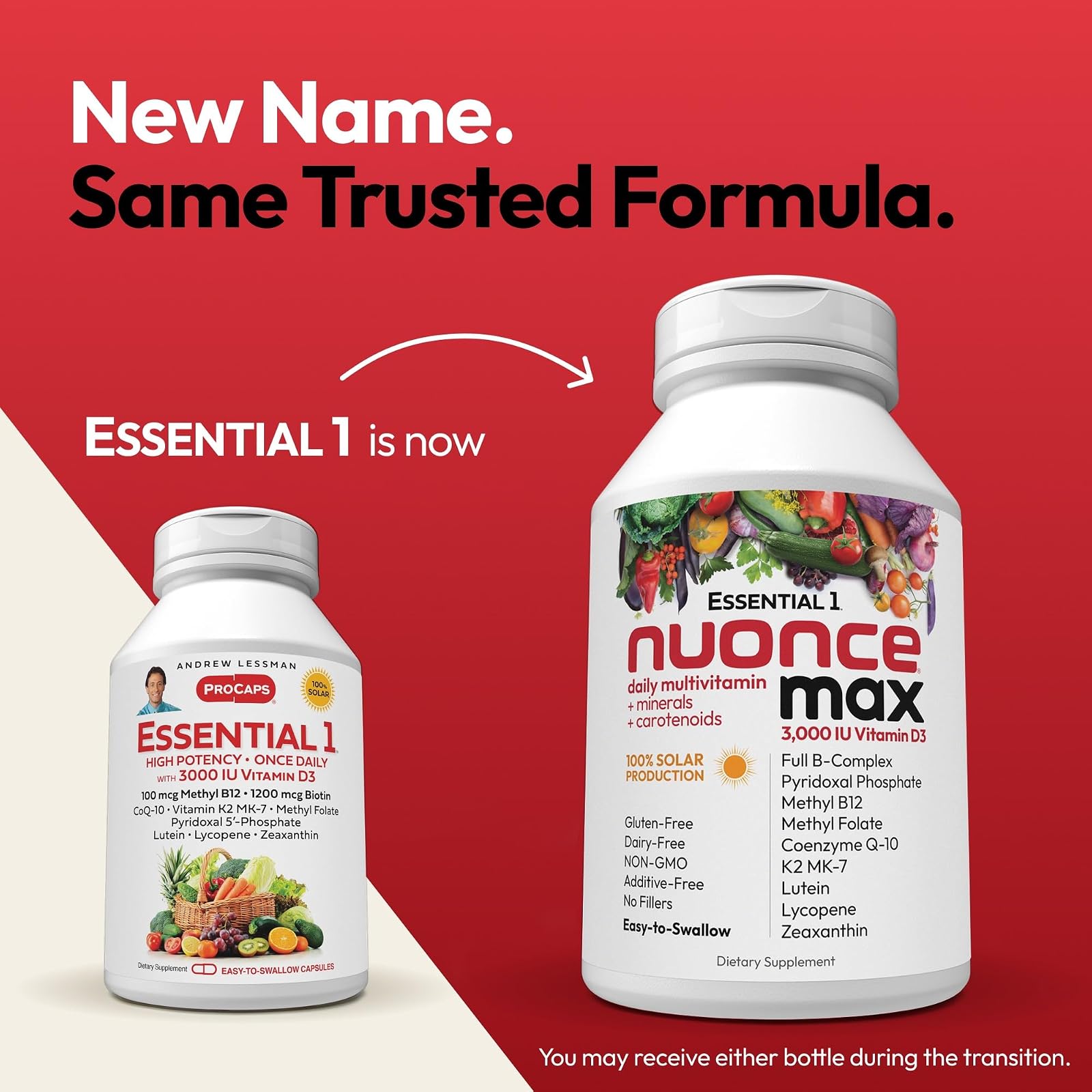 Multivitamin for men with essential nutrients