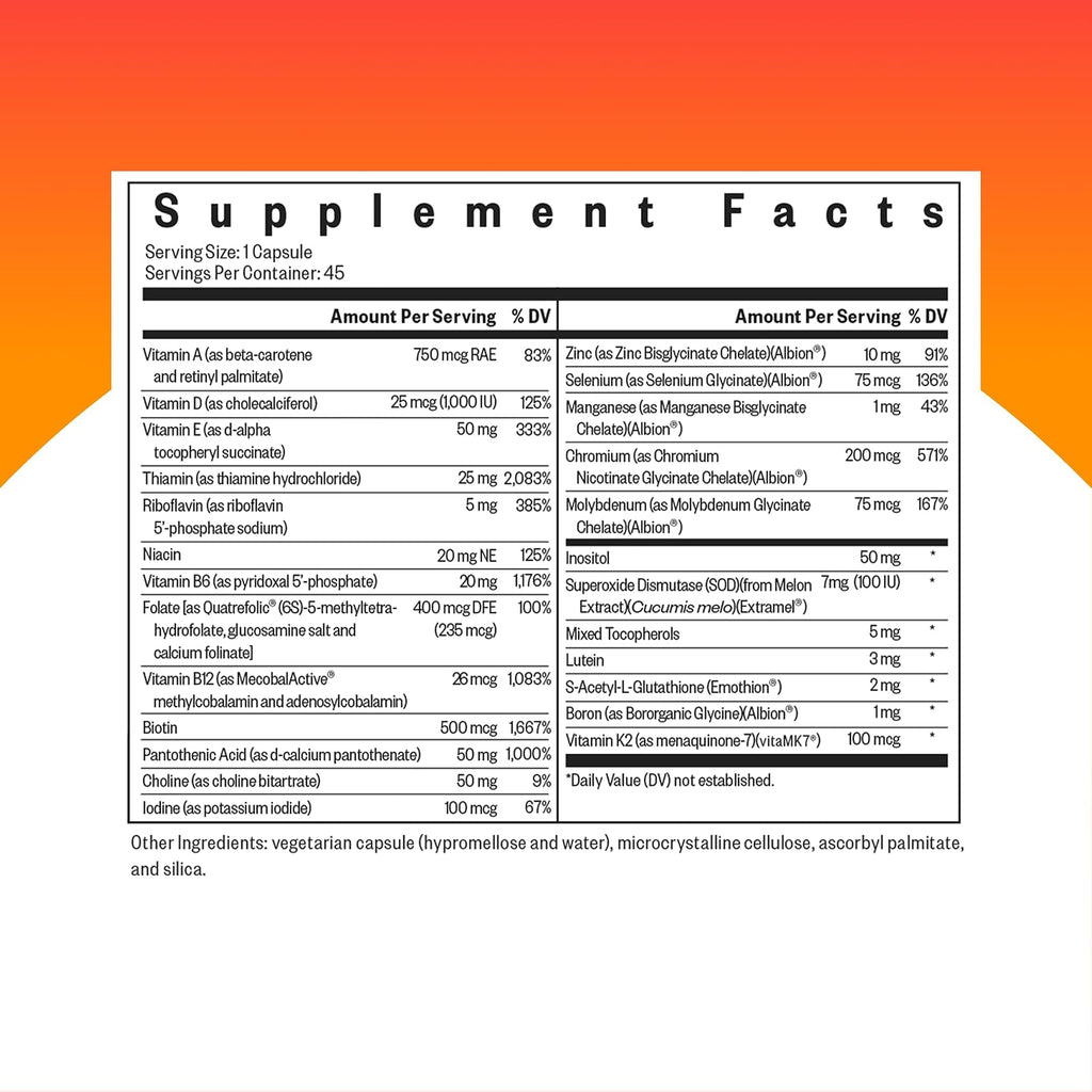 multivitamin for men with essential nutrients