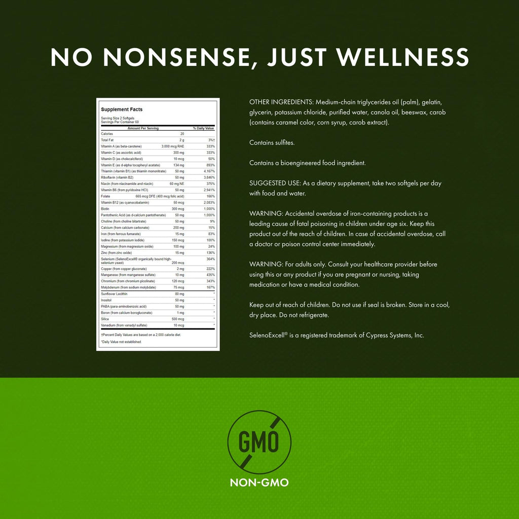 multivitamin for men with essential nutrients
