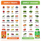 multivitamin for men with fruits and veggies