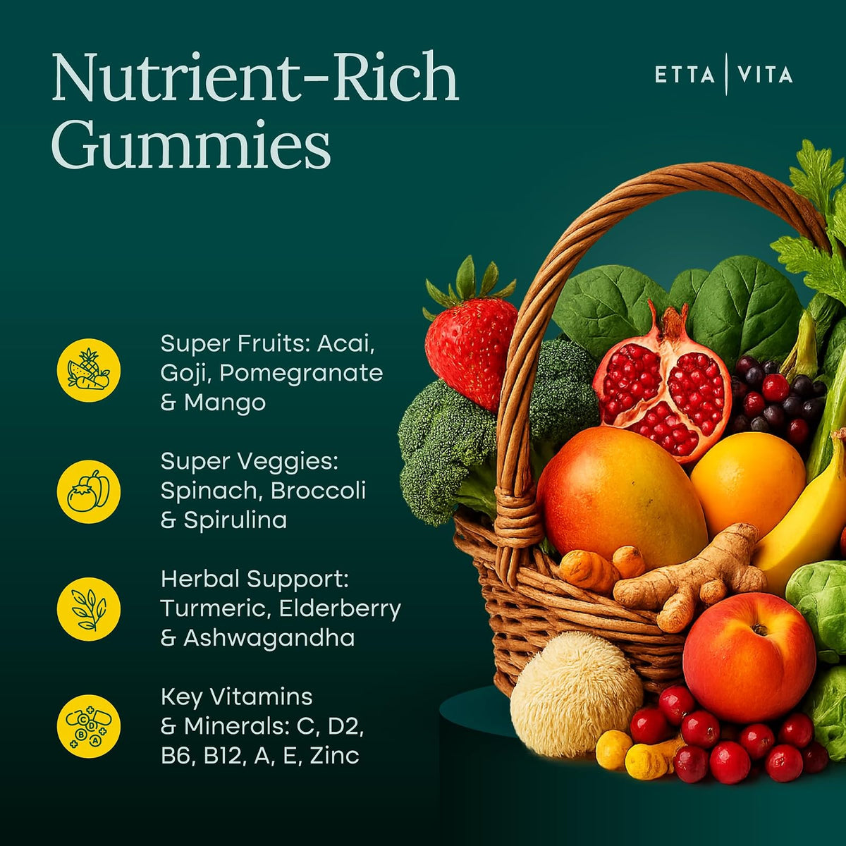 multivitamin for men with fruits
