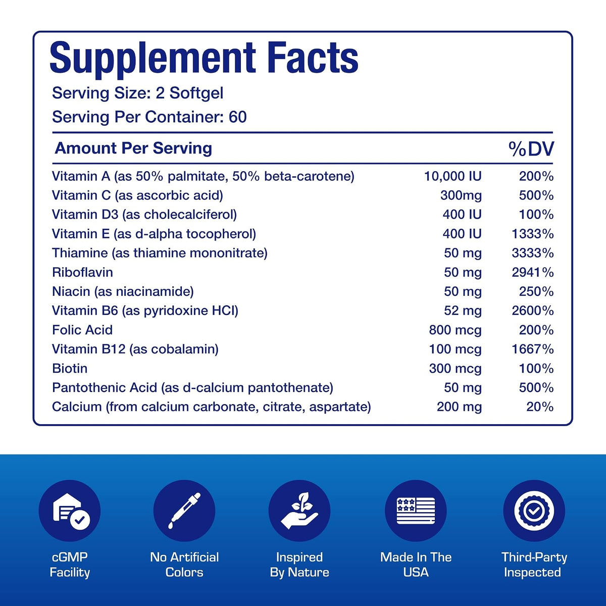 multivitamin for men with iron support