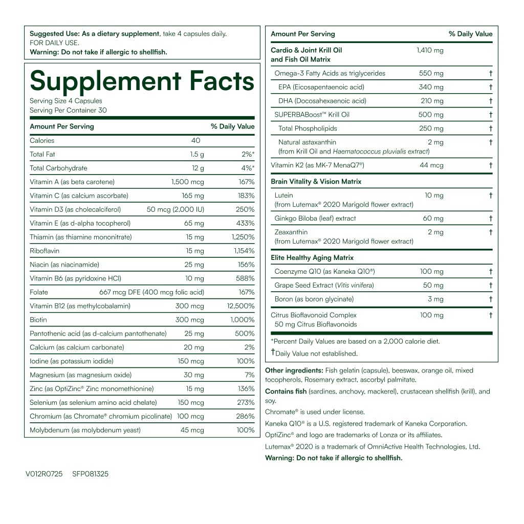 multivitamin for men with krill oil