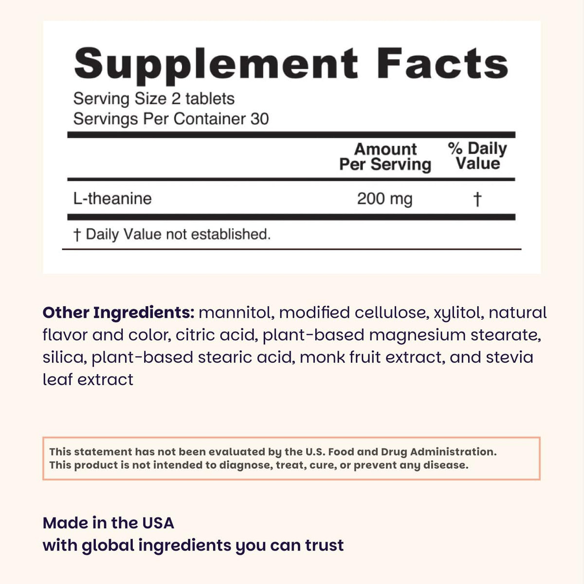 multivitamin for men with L-Theanine