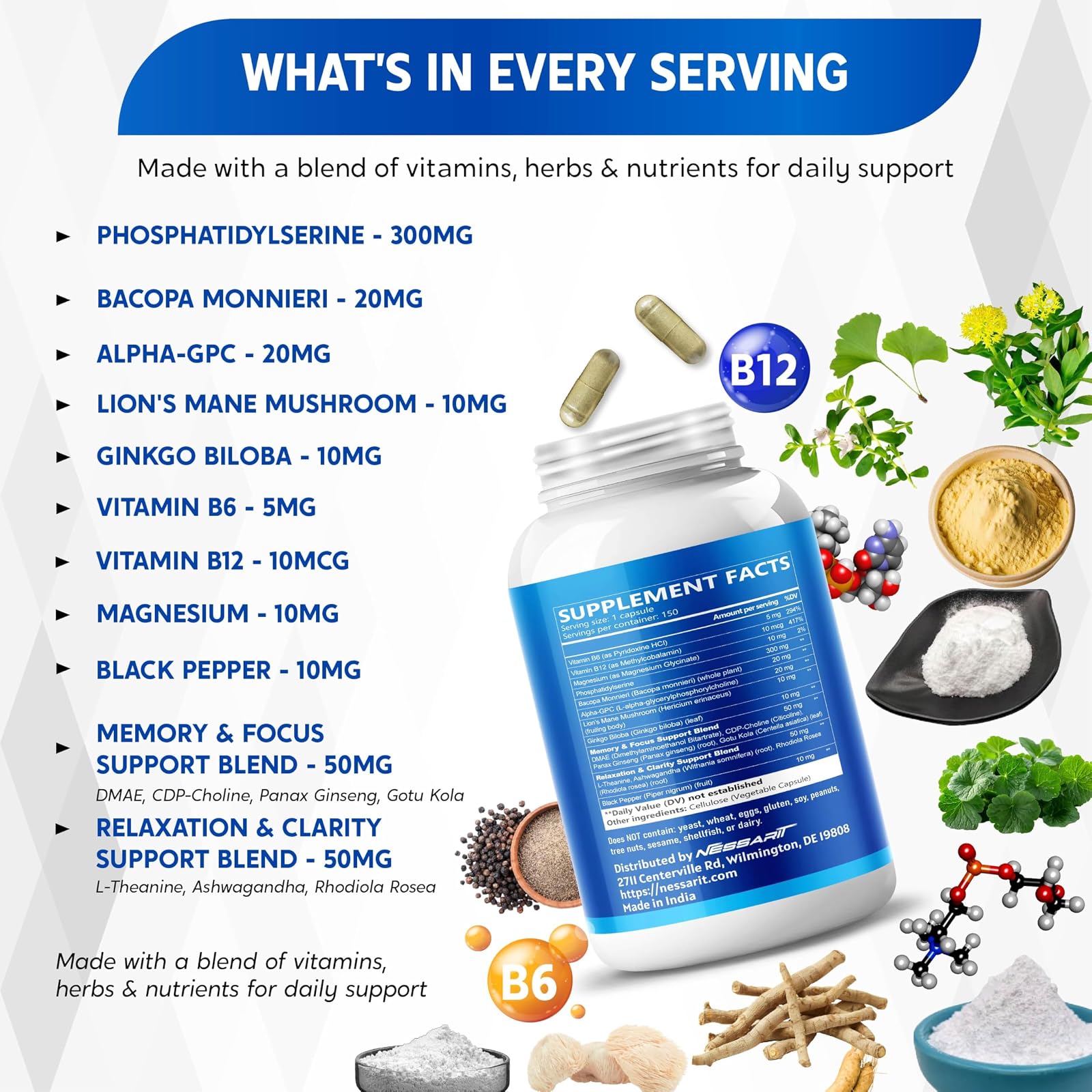 Multivitamin for men with phosphatidylserine