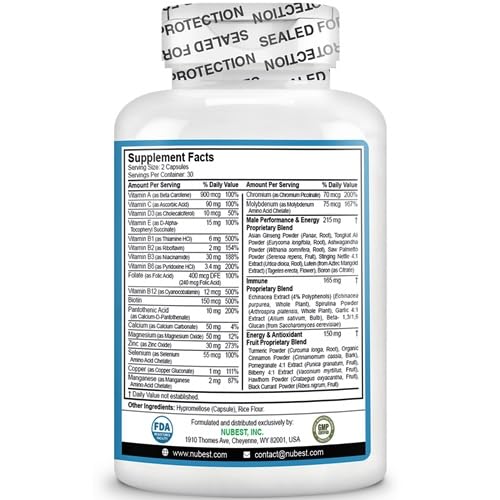 multivitamin for men with plant-based ingredients