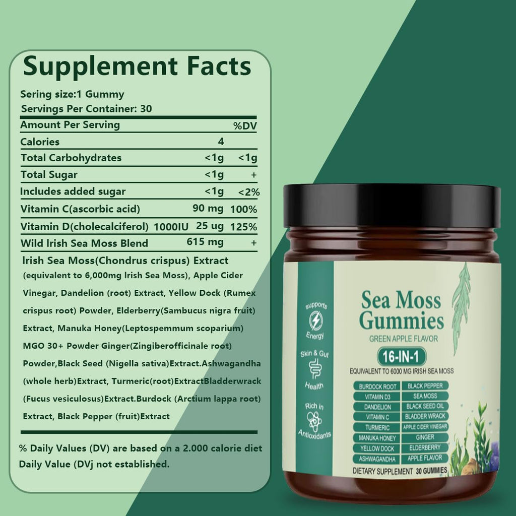 Multivitamin for men with sea moss