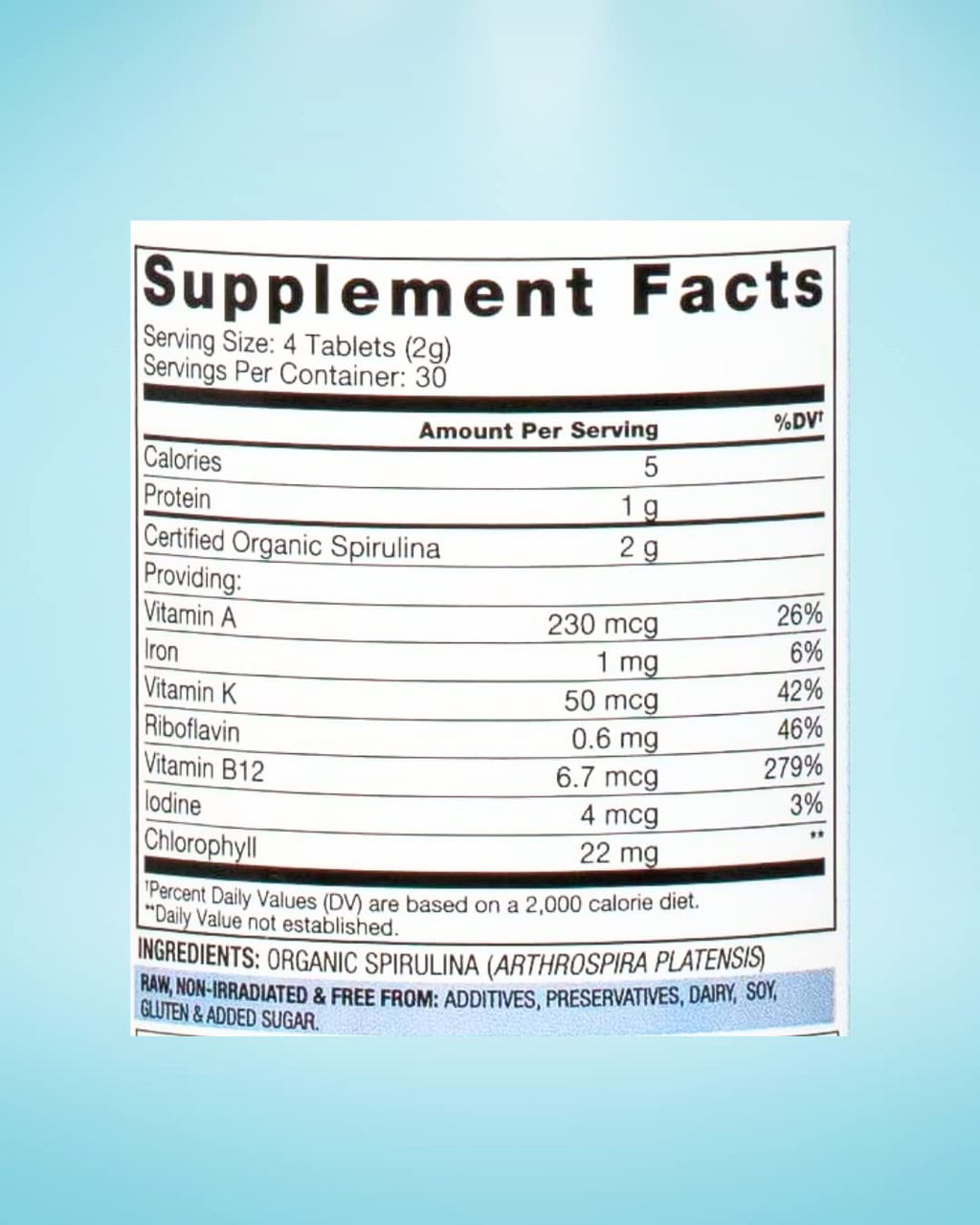 multivitamin for men with spirulina