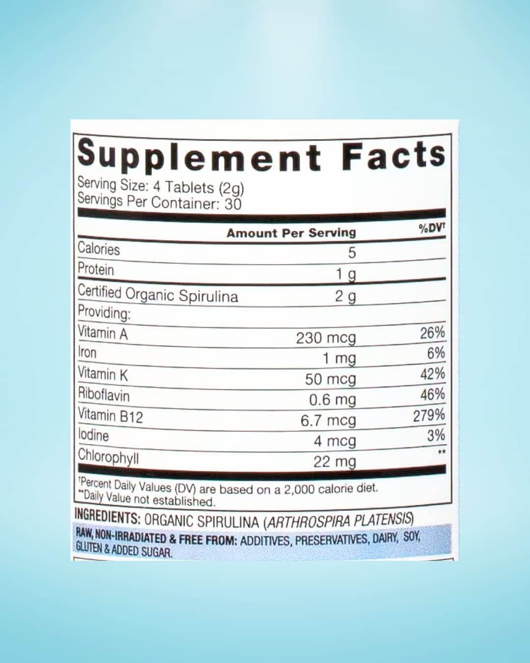 multivitamin for men with spirulina